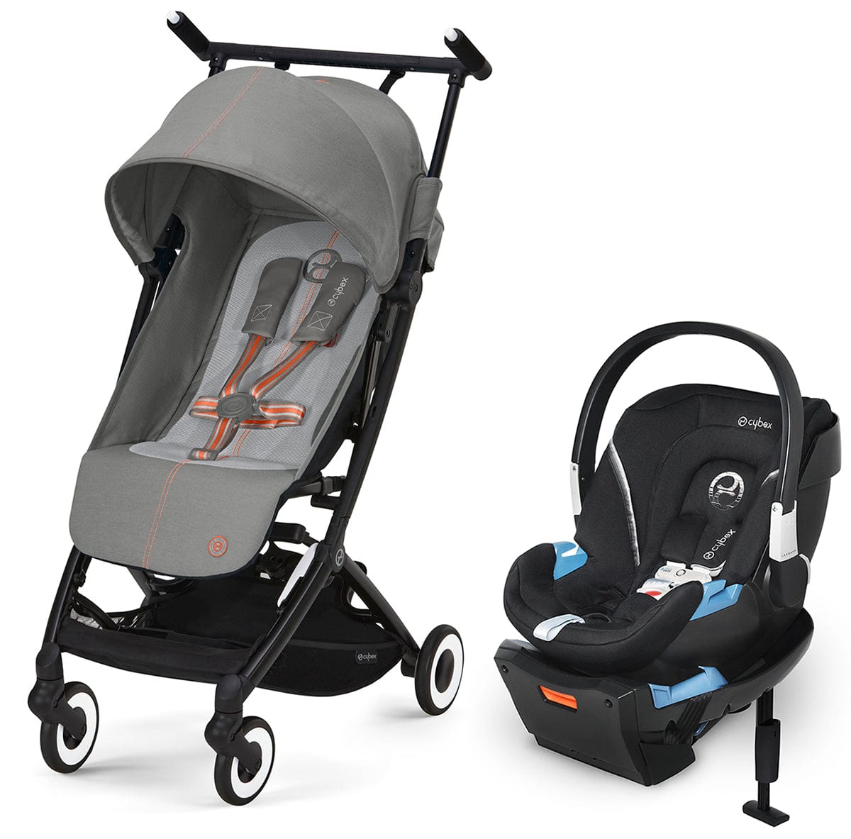 Cybex Libelle 2 Compact Stroller + Aton 2 SensorSafe Travel System Bun – Albee Baby