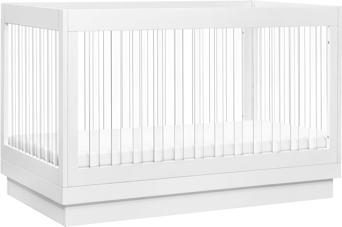 Babyletto Harlow Acrylic 3-in-1 Convertible Crib w/Toddler Bed Convers ...