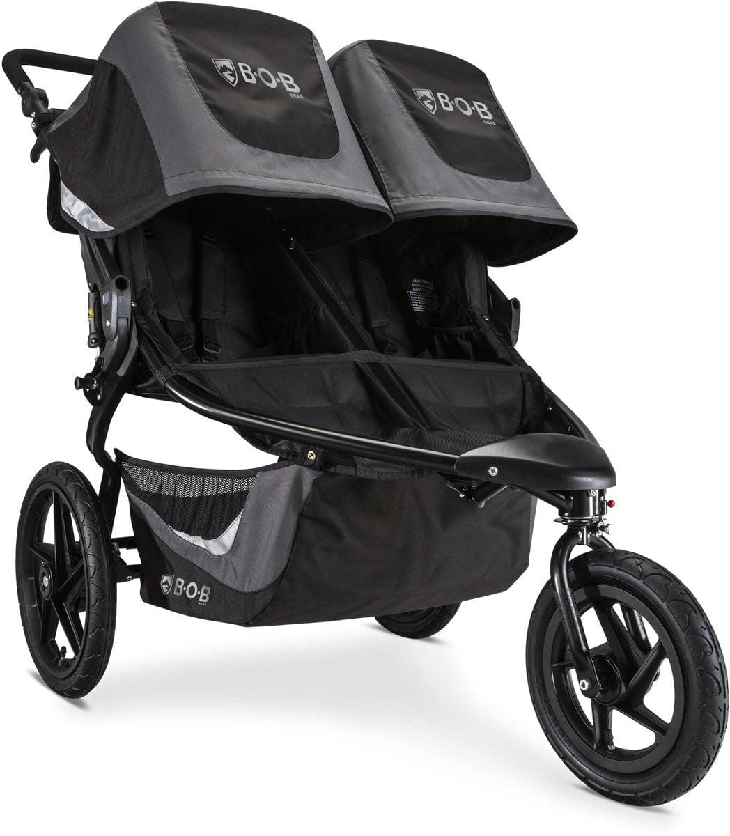 BOB OPEN BOX Revolution Flex 3.0 Duallie Double Jogging Stroller - Gra ...